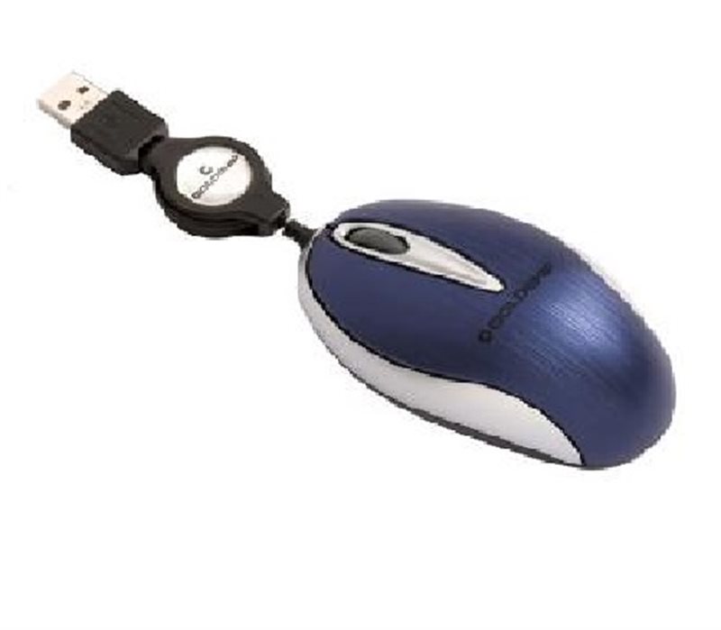 Mini Mouse 1201 Otico Retratil azul - LEADERSHIP - Premium Computadores