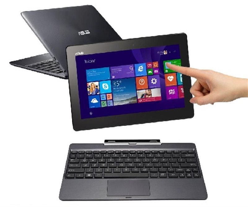 Notebook ASUS 2 em 1Transformer T100TA Atom, Quad Core, 2G, 500GB, 10.1 ...