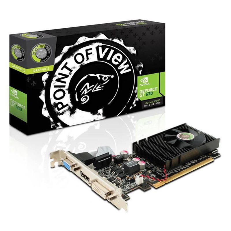 Placa de Vídeo Point Of View Geforce GT630 1GB DDR3 128 Bits - Premium Informática