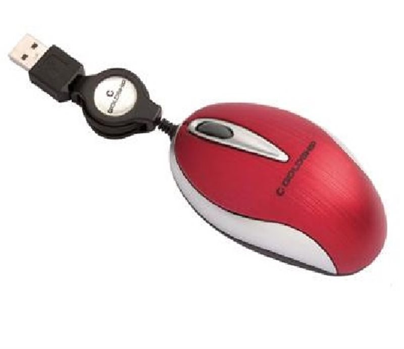 Mini Mouse 1202 Otico Retratil vermelho - LEADERSHIP - Premium Computadores