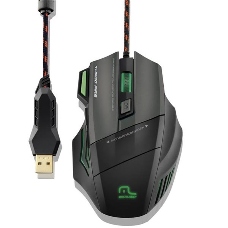 Mouse Profissional Gamer Warrior 7 Botoes Preto - MO207 - Premium ...