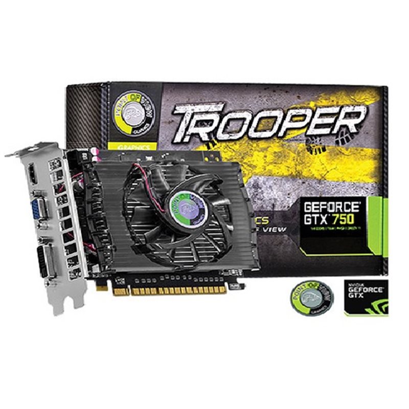Placa de Video Point of View GeForce GTX750 PCI-EXP VGA-750-A1-1024 ...