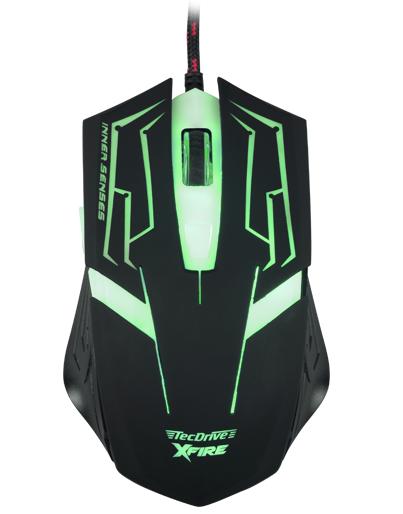 MOUSE GAMER SKANDA 3200 DPI VERDE - XFIRE - Premium Computadores