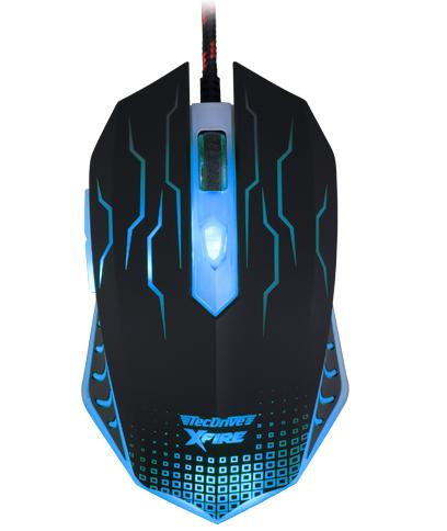 MOUSE GAMER WU XI 3200 DPI AZUL - XFIRE - Premium Computadores