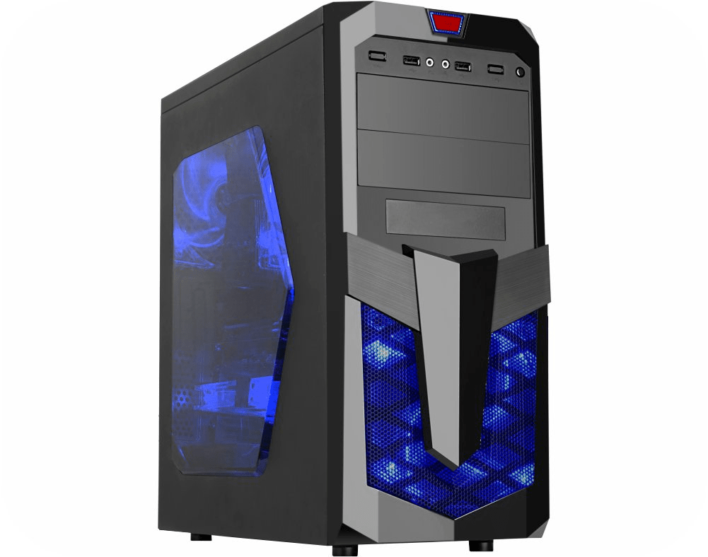 Gabinete K-Mex Gamer Excalibur II ATX e Micro ATX CG-02R1 - Premium ...