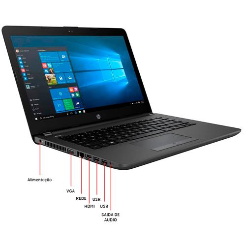 Notebook HP 246 G6, Intel Core i3-7020U, 4GB, 500GB, Windows 10 Home ...