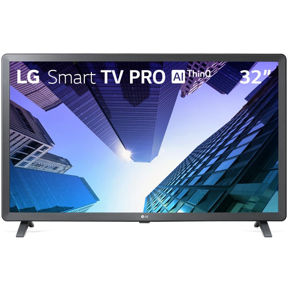 Smart TV LED 32" LG, 3 HDMI, 2 USB, Bluetooth, Wi-Fi, Active HDR, ThinQ ...