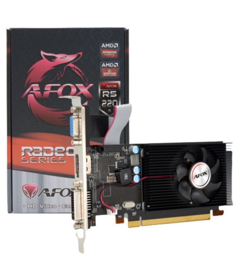 Placa de Vídeo Afox AMD Radeon R5 220 2GB DDR3 64 Bits - AFR5220 ...