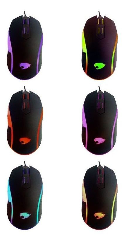 Mouse Gamer G-Fire MOG016 4D Wired Colorful Led - Premium Informática