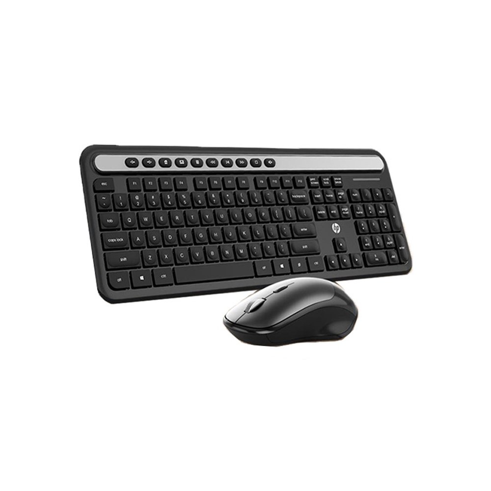 Kit Teclado e Mouse HP CS500 Wireless Preto 5RB19PA - Premium Informática
