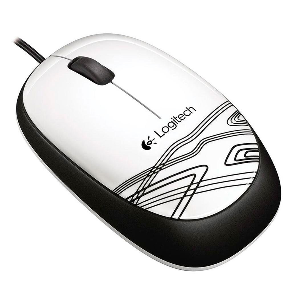 Mouse Logitech M105, Óptico, USB, Branco - Premium Informática