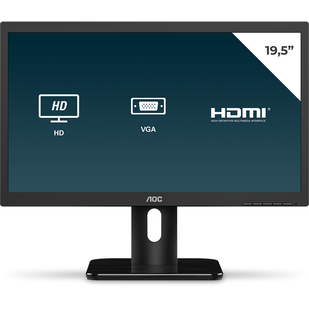 Monitor AOC 19,5" LED 20E1H / Hdmi / VGA / Vesa - Premium Computadores