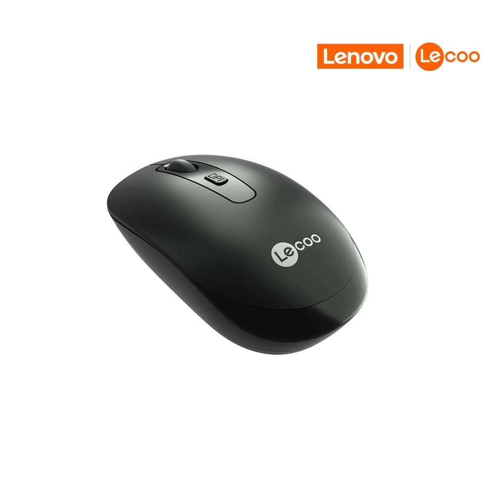 Mouse Sem Fio Lenovo Lecoo 1600 DPI Preto - WS205 - Premium Informática