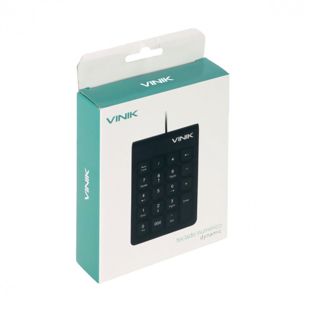 Teclado Numerico Vinik USB Dynamic 20 Teclas Cabo de 1.8M Preto - DT91 ...