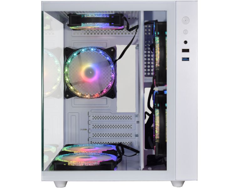 Gabinete Gamer AQUÁRIO MICRO WHITE CG-W2SB MICRO ATX - Premium Informática